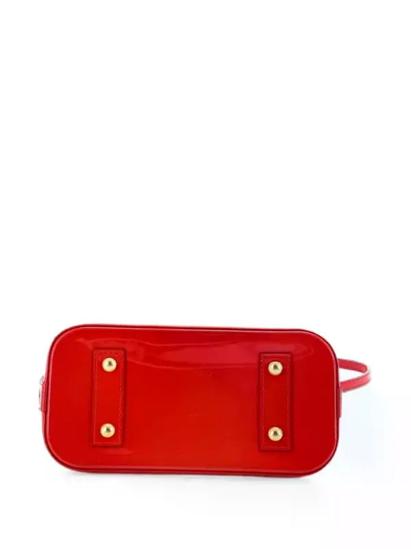 LOUIS VUITTON Monogram Vernis Alma Bb Shoulder Bag - Red