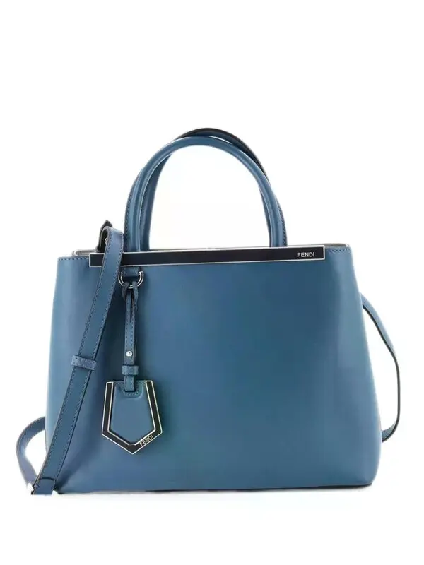 Fendi 2jours Leather Petite Satchel - Blue