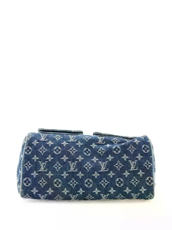 LOUIS VUITTON Neo Speedy Bag Denim Handbag