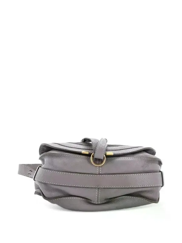 Chloé Marcie Leather Medium Crossbody Bag - Grey