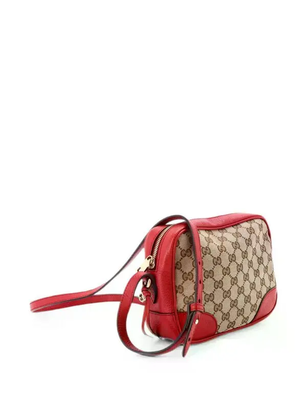 Gucci Bree Disco Gg Canvas With Leather Mini Crossbody Bag