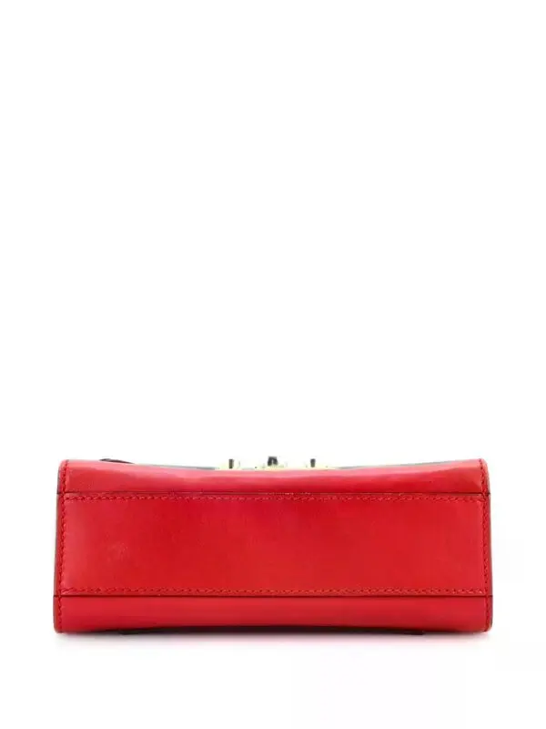 Gucci Padlock Leather Small Shoulder Bag - Red