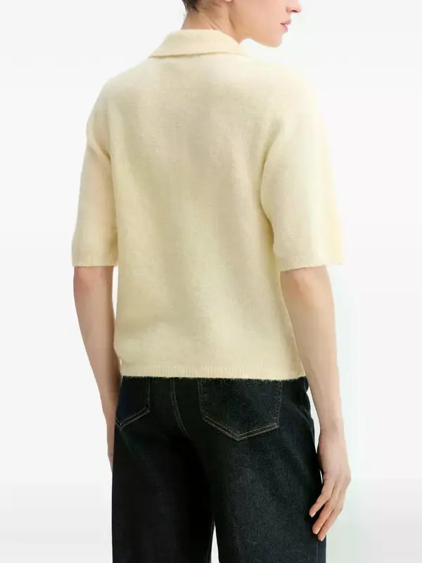 GESTUZ Short Sleeve Buttoned Polo Top
