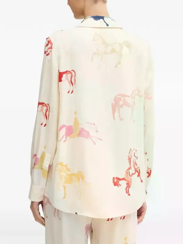 Stine Goya Horse Print Long-sleeve Shirt