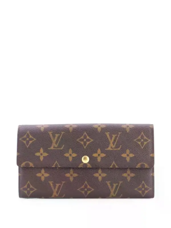 LOUIS VUITTON Sarah Wallet Monogram Canvas Small Wallets - Brown
