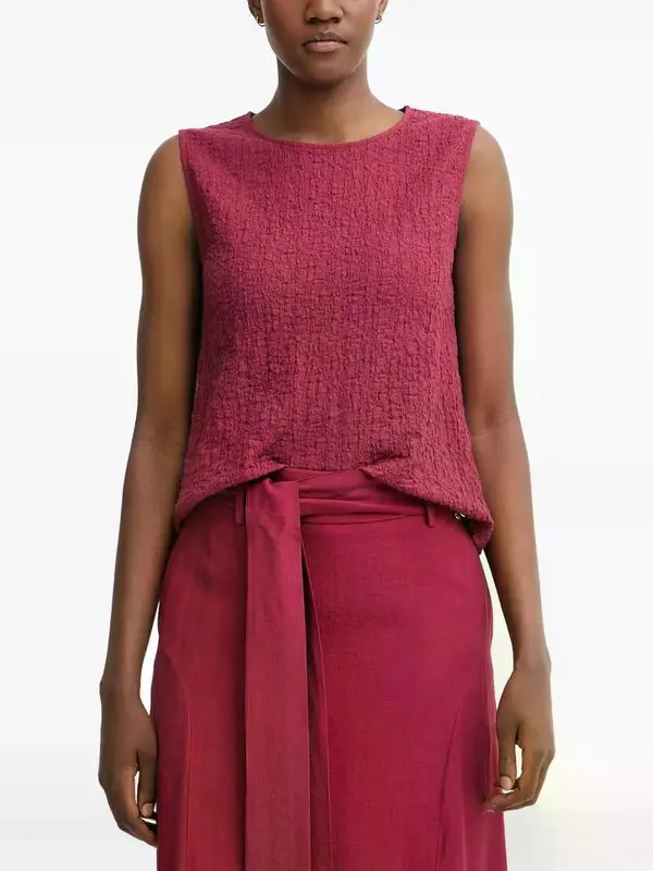 PEDRO DEL HIERRO Textured Sleeveless Top
