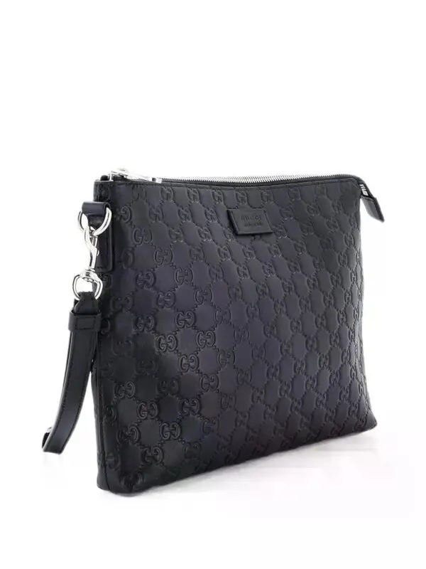 Gucci Signature Soft Wristlet Clutch Bag