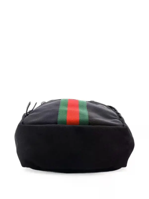 Gucci Top Handle Web Techno Canvas Medium Backpack