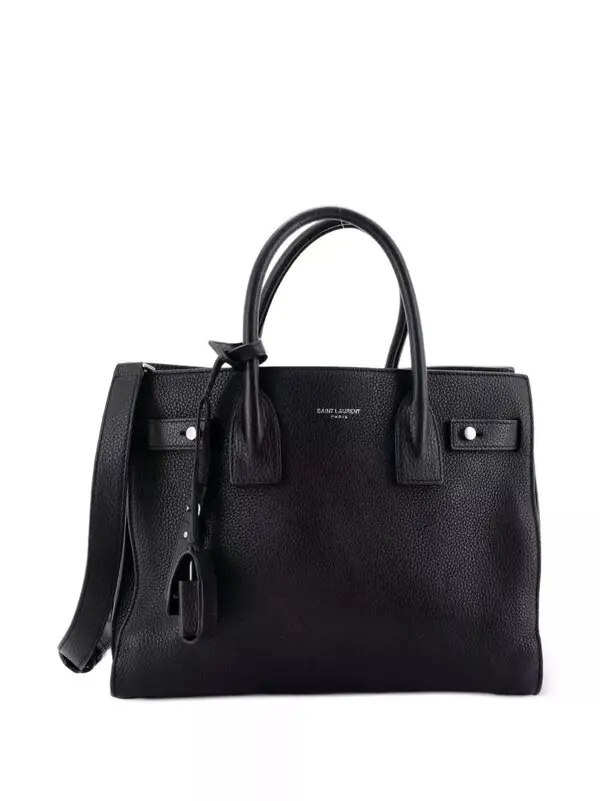 Saint Laurent Sac De Jour Souple Leather Baby Satchel - Black