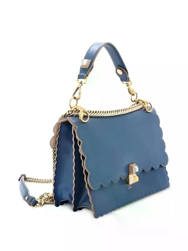 Fendi Kan I Leather Shoulder Bag
