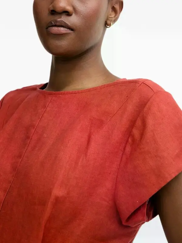 PEDRO DEL HIERRO Belted Pleated Top