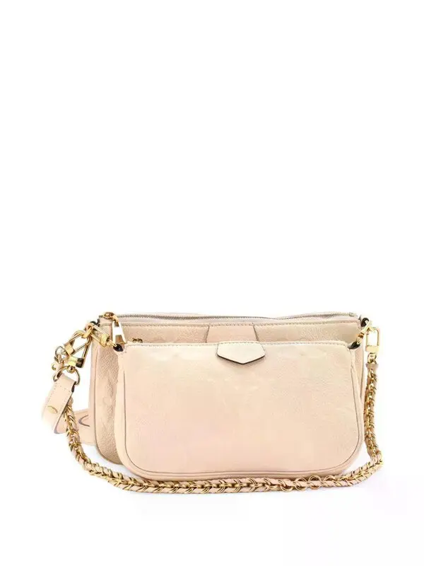 LOUIS VUITTON Multi Pochette Accessoires Monogram Empreinte Giant Crossbody Bag - Neutrals