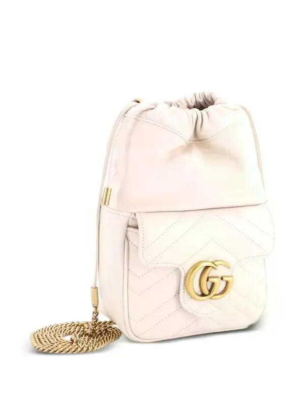Gucci Gg Marmont Matelassé Leather Mini Bucket Crossbody Bag