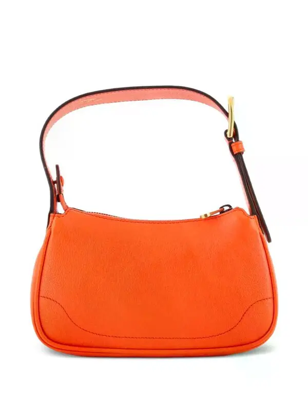 Gucci Aphrodite Leather Mini Shoulder Bag - Orange