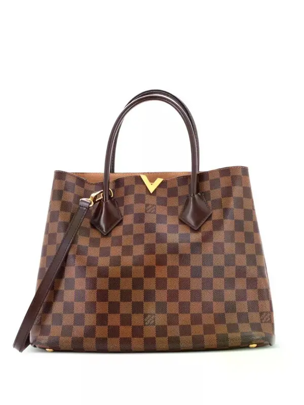 LOUIS VUITTON Kensington Damier Tote Bag - Brown