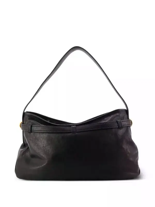 Miu Miu Leather Hobo Bag - Black