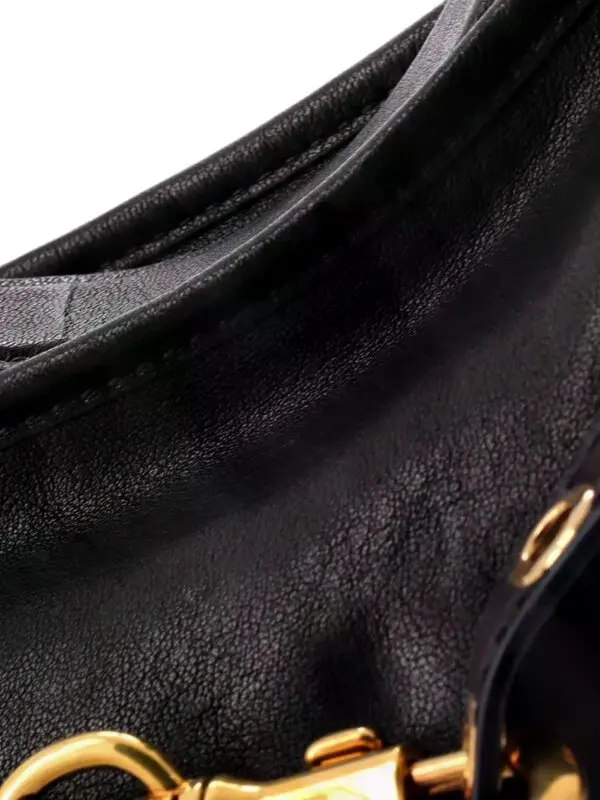 Miu Miu Leather Hobo Bag - Black