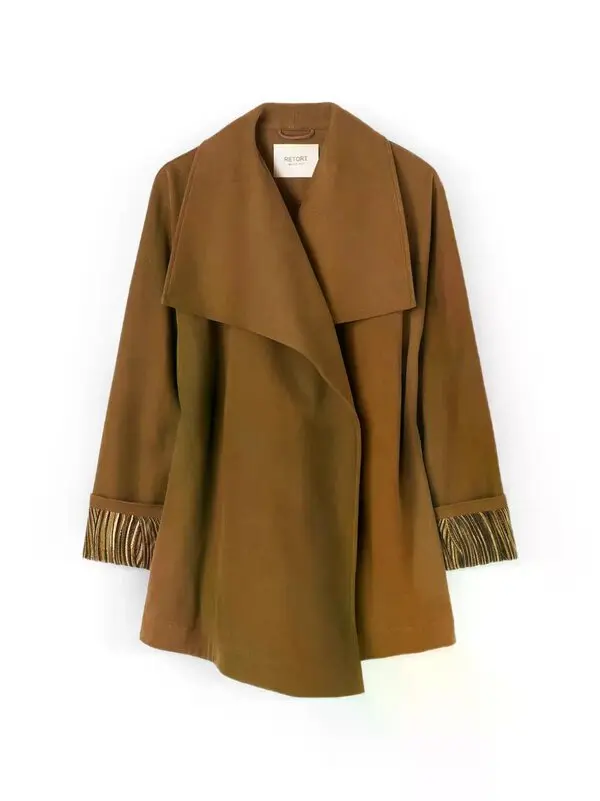 RETORI Retrore Shawl Collar Printed Lining Jacket