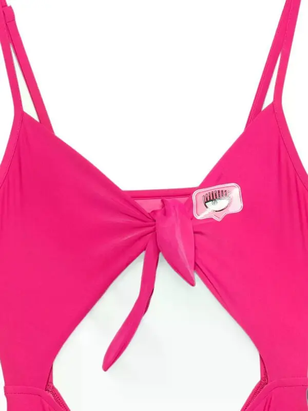 CHIARA FERRAGNI Cut-out Tie-front Swimsuit
