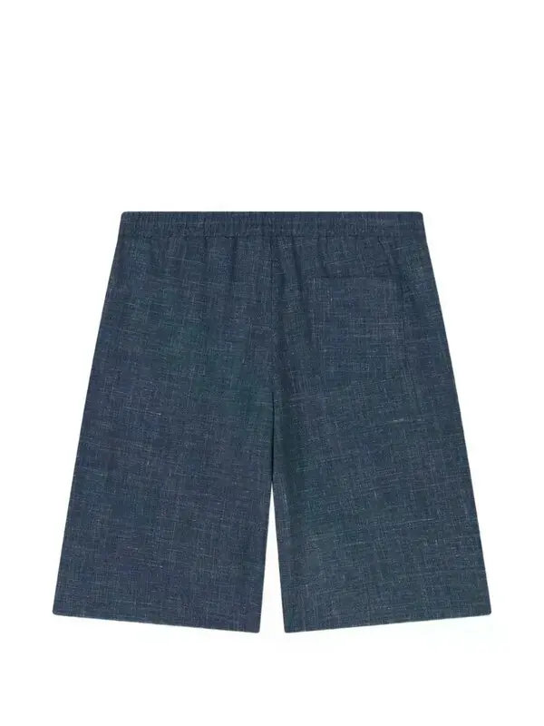 RETORI Drawstring Pleated Shorts - Blue