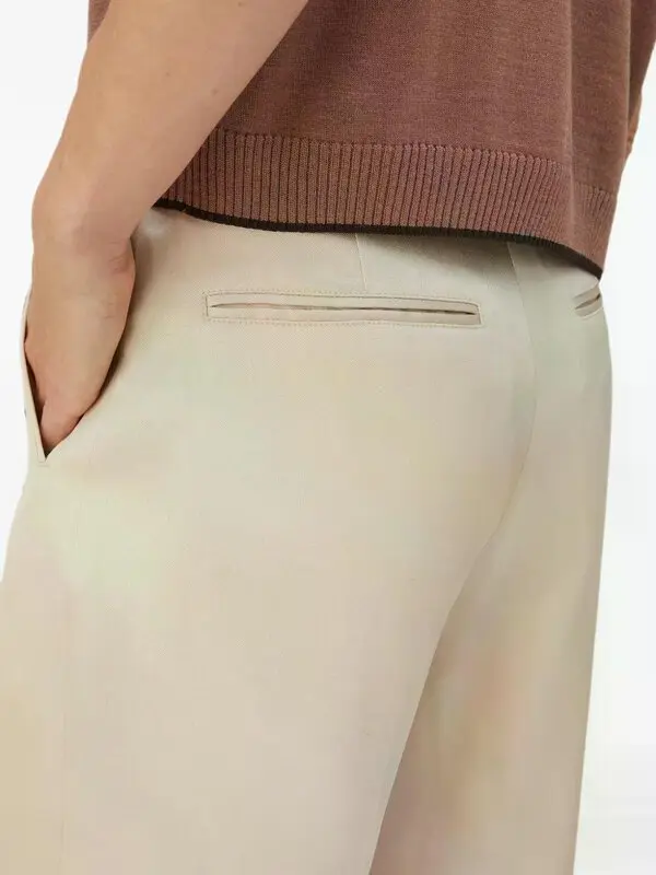 RETORI Retro Heritage Wide-leg Silk Trousers
