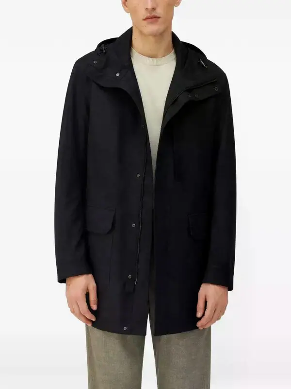 RETORI Water-repellent Wool Parka - Blue