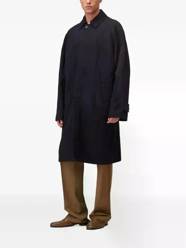 RETORI Wrinkled-effect Packable Trench Coat