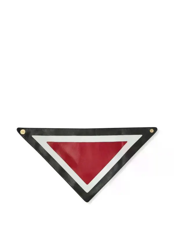 RETORI Color-block Lambskin Bandana Scarf