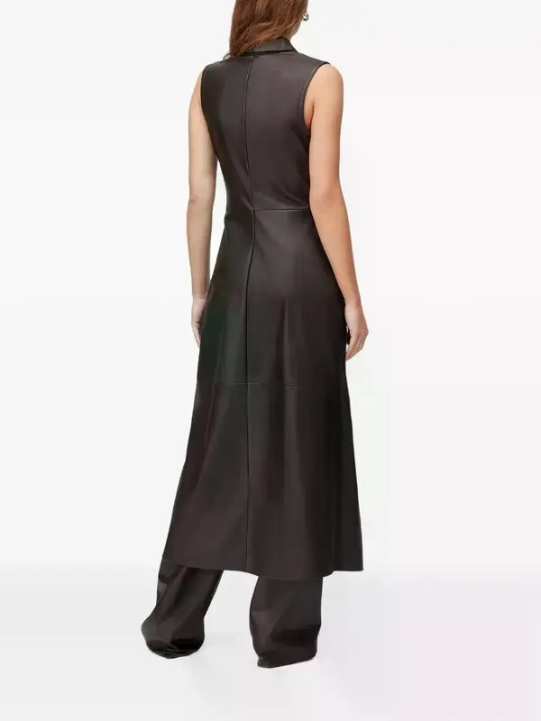 RETORI Retro Manogsteen Leather Maxi Dress