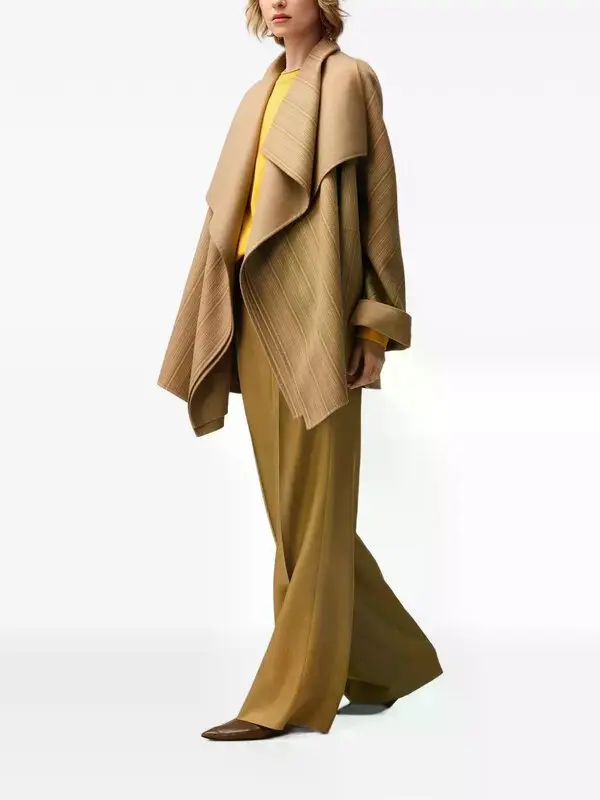 RETORI Striped Shawl-collar Wool Jacket