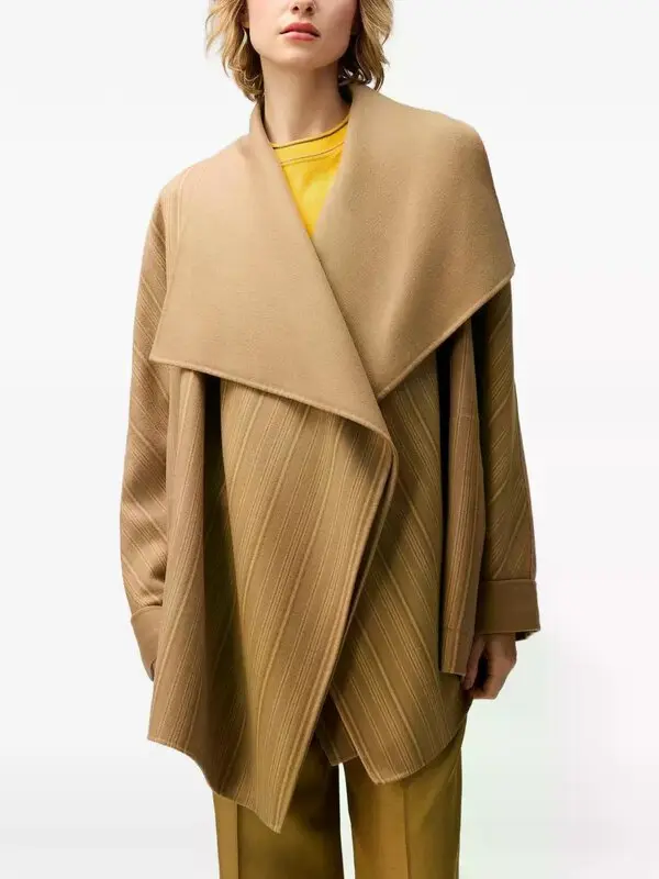 RETORI Striped Shawl-collar Wool Jacket