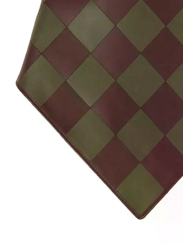 RETORI Leather Damier Pattern Bandana