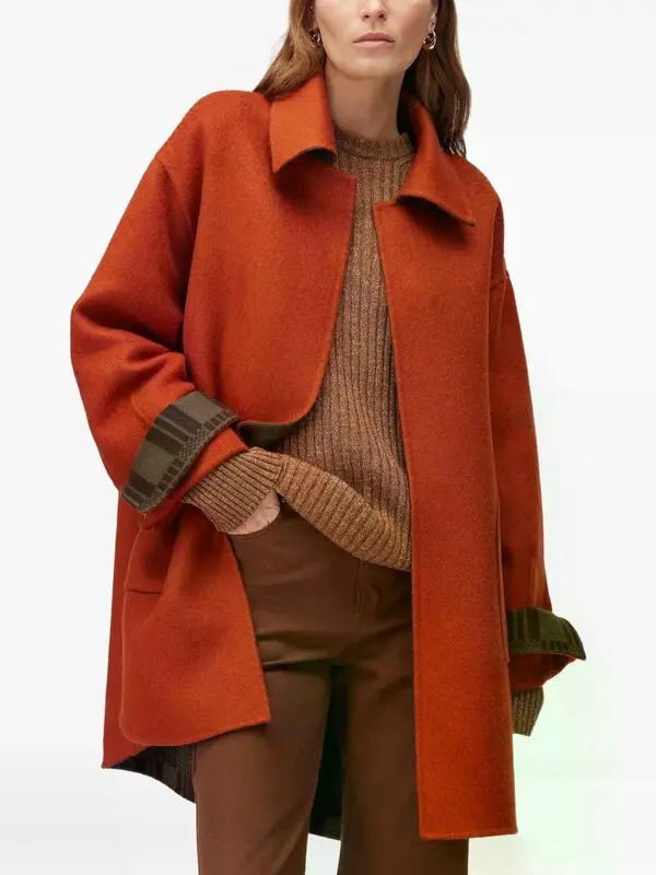 RETORI Reversible Check-jacquard Coat