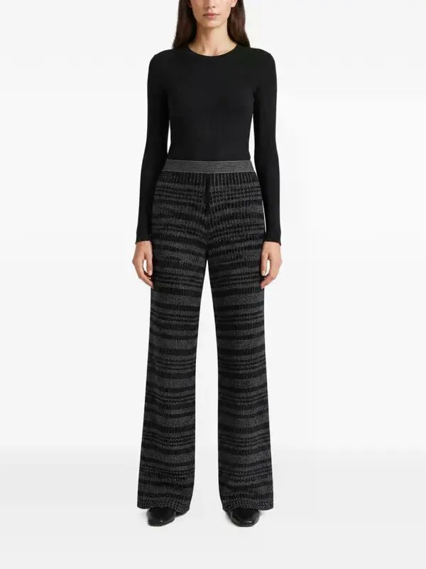 RETORI Retro Patterned Knitted Wool Trousers