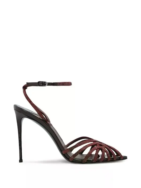 LE SILLA Crystal-embellished Strappy Sandals - Red
