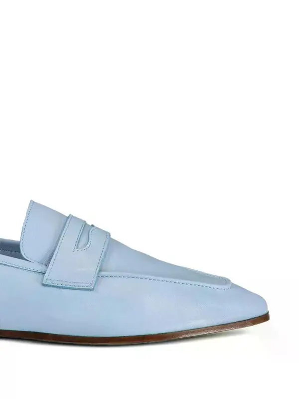 SOPHIQUE Essenziale Leather Ballet Flats - Blue