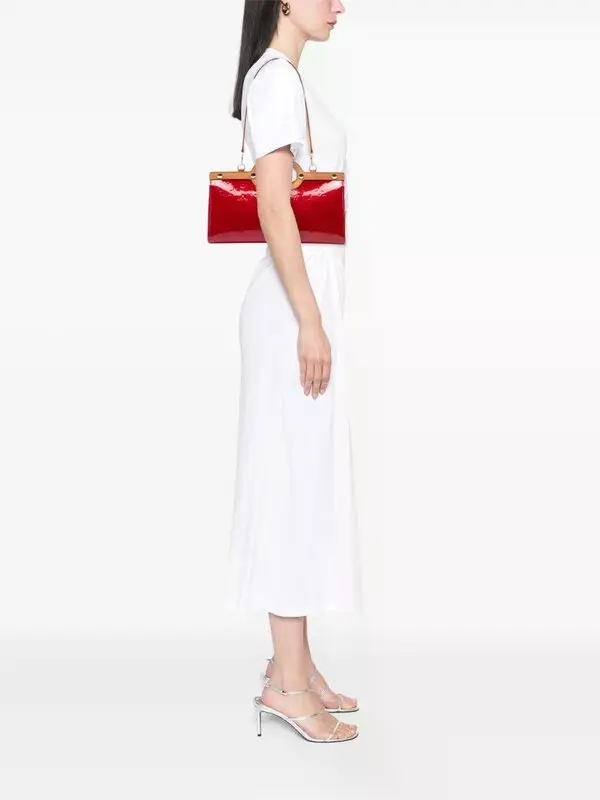 LOUIS VUITTON 2010 Monogram Vernis Roxbury Drive Satchel - Red
