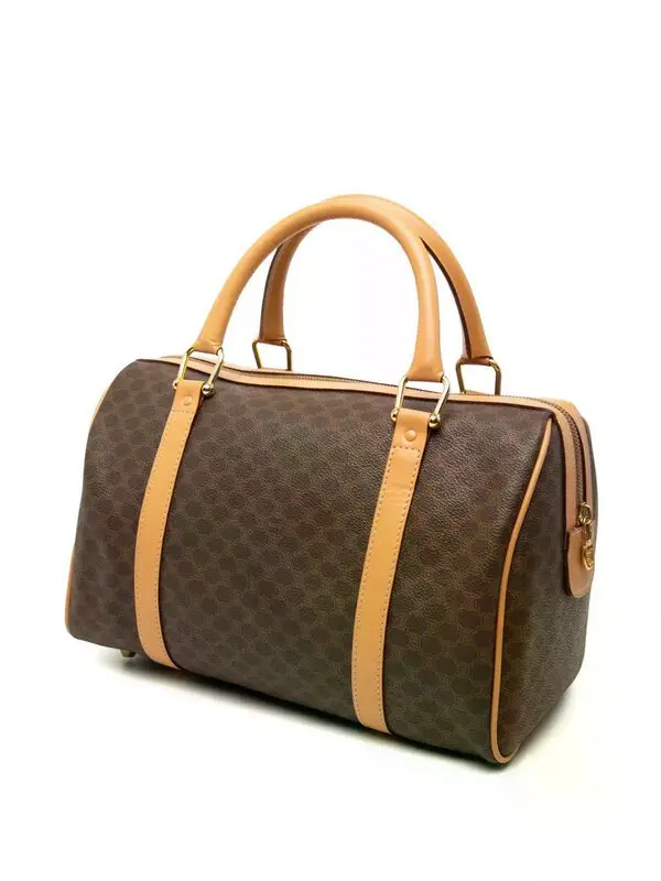 Celine 2013 Macadam Coated Canvas Boston Bag