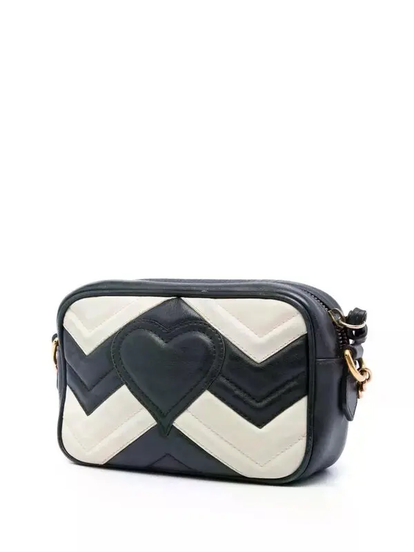 Gucci Gg Marmont Matelasse Leather Crossbody Bag - Black