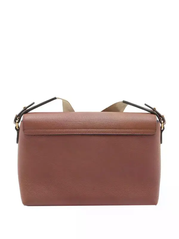 Burberry Leather And House Check Canvas Crossbody Bag