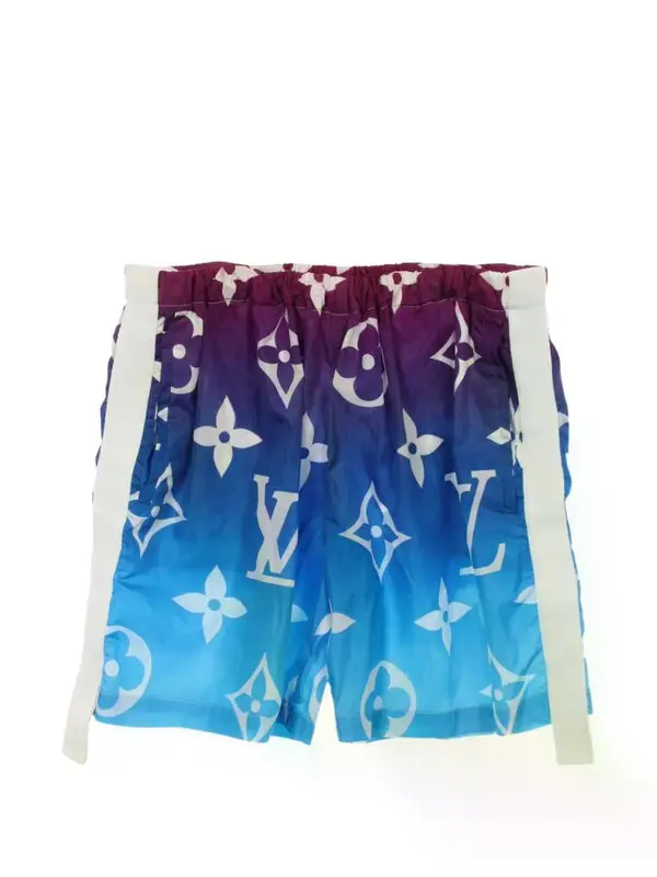 LOUIS VUITTON 2000s Monogram Sunset Shorts - Blue