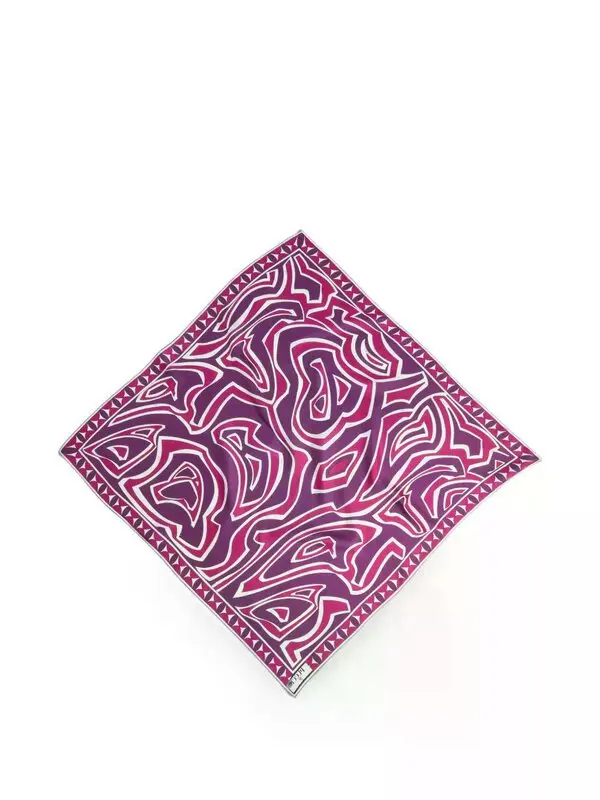 Emilio Pucci Labirinto-print Silk Scarf