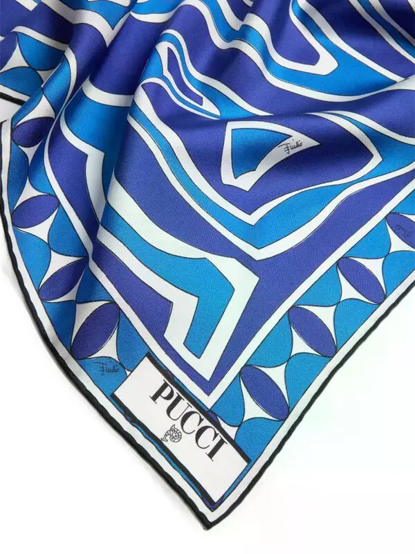 Emilio Pucci Labirinto-print Silk Scarf