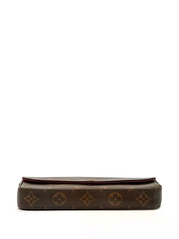 LOUIS VUITTON Monogram Pochette Felicie Crossbody Bag - Brown