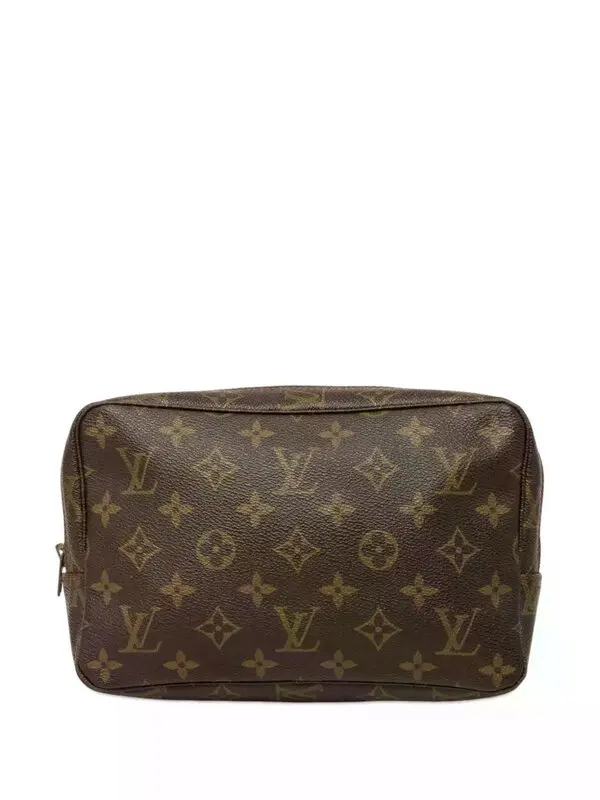 LOUIS VUITTON 1983 Monogram Trousse Toilette 23 Clutch Bag - Brown