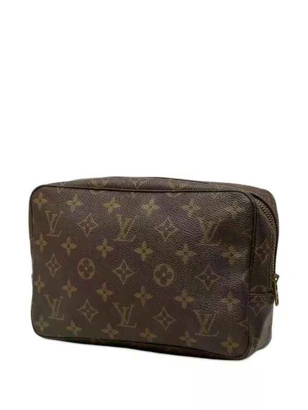 LOUIS VUITTON 1983 Monogram Trousse Toilette 23 Clutch Bag - Brown