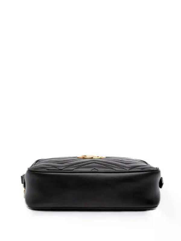 Gucci Gg Marmont Matelassé Calfskin Crossbody Bag - Black