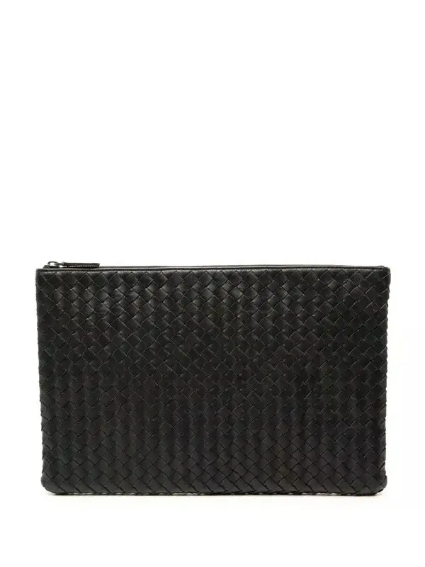 Bottega Veneta 2012-2026 Nappa Intrecciato Clutch Bag - Black