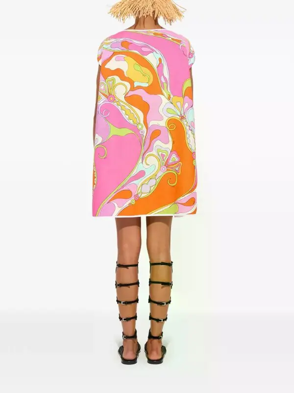Emilio Pucci Orchidee Print Cotton Terry Dress