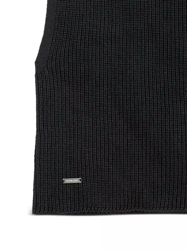 DIDRIKSONS Ribbed-knit Logo-plaque Balaclava